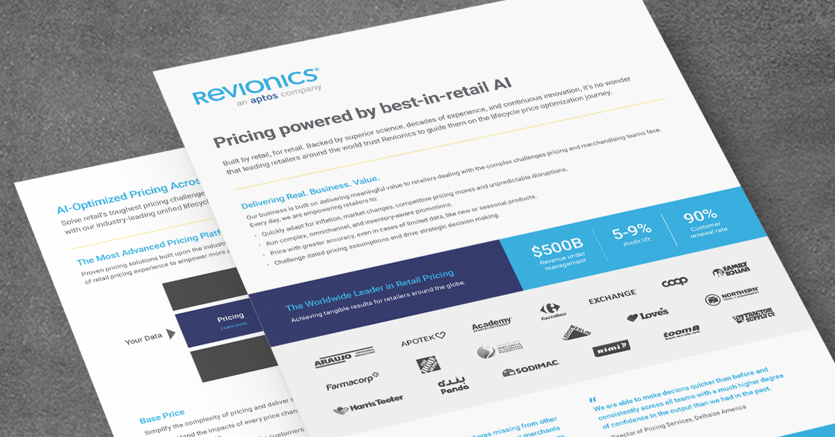 Revionics Company Overview Brochure